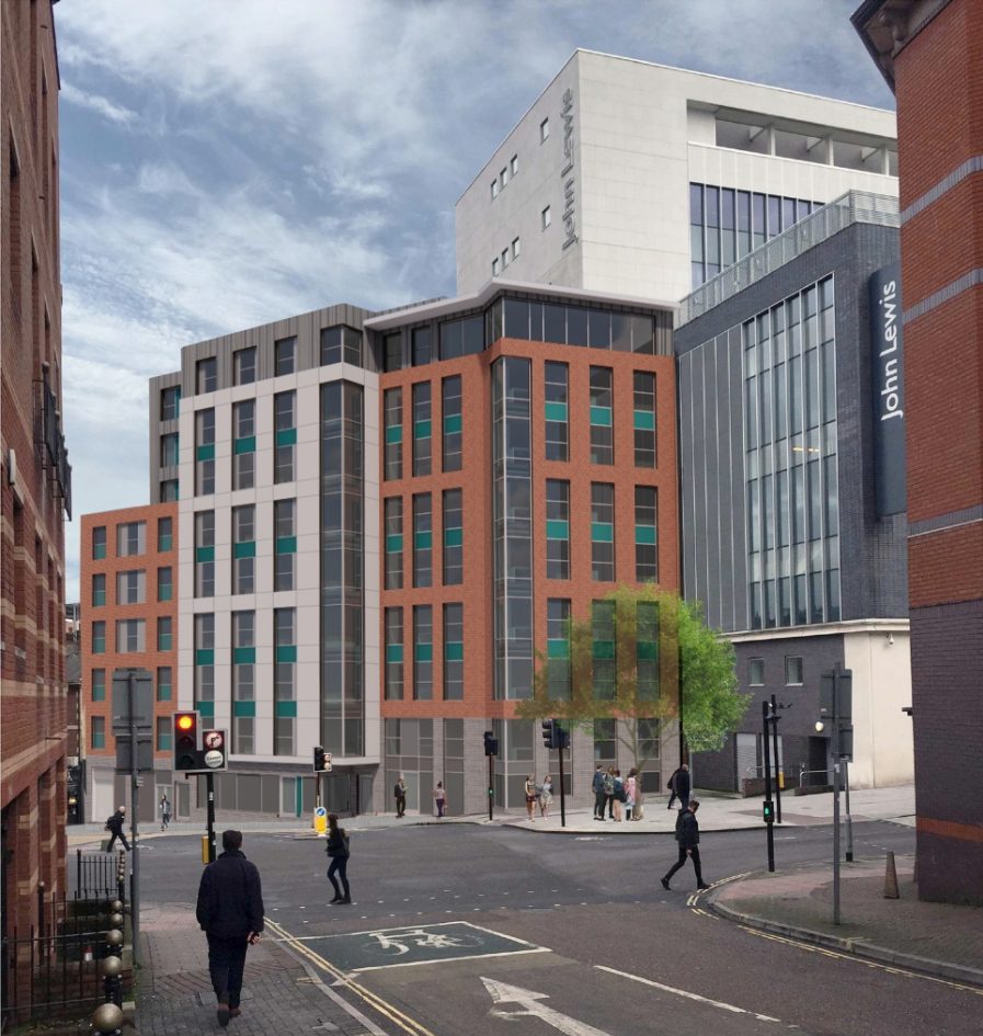 108 bed purpose built student accommodation at the top of Longbrook Street - Exeter St James